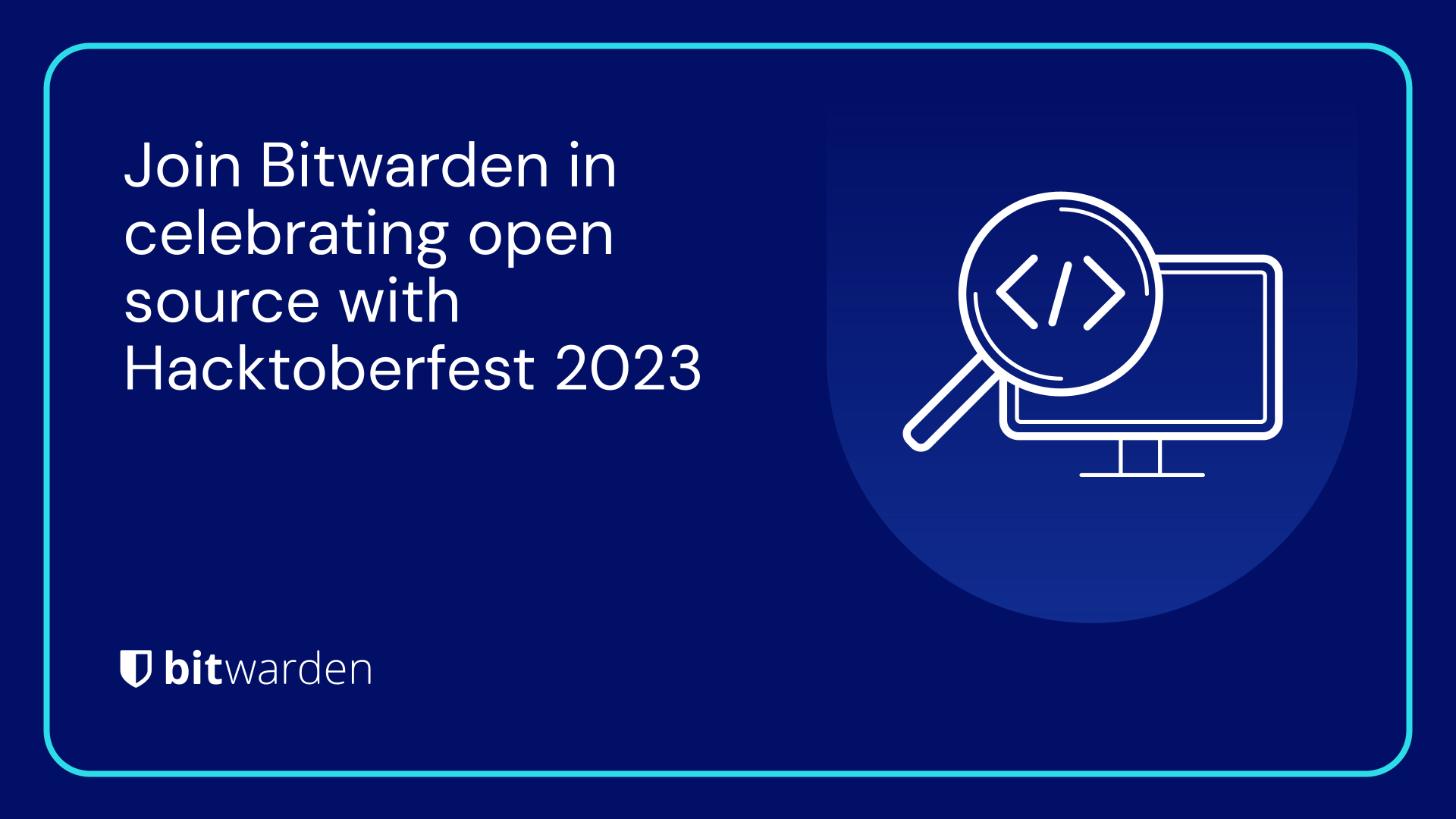 Join Bitwarden in celebrating open source with Hacktoberfest 2023 | Bitwarden