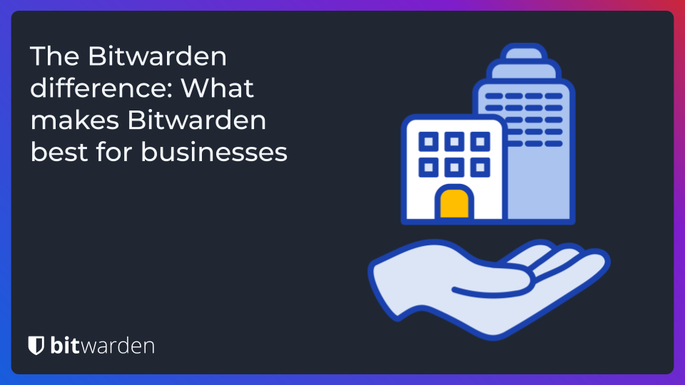 The Bitwarden difference: What makes Bitwarden best for businesses ...