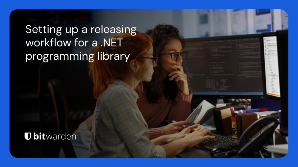 Setting up a release workflow for a .NET library | Bitwarden