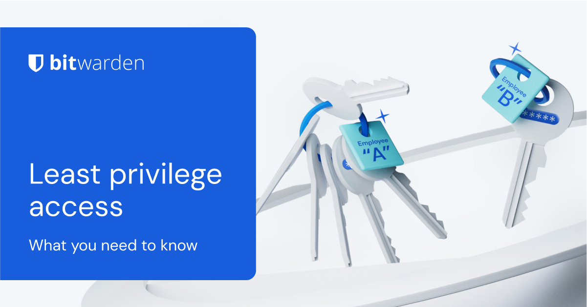 Least privilege access: What you need to know | Bitwarden